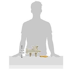 Weston #22 Manual Tinned Meat Grinder and Sausage Stuffer, Silver