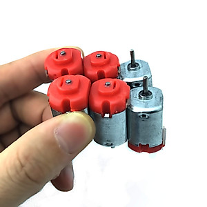 10pcs Micro 130 DC Motor Strong Magnetic Brushed Electric DC 3V -12V 25000 RPM Cars Toys Electric Motor, High Speed Torque DIY Remote Control Toy Car Hobby Motor, Metal Car Engine Motor Kit for Toys