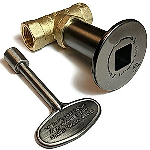 Midwest Hearth Fire Pit Gas Valve Kit - 1/2" NPT (Pewter)