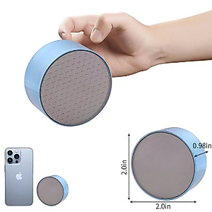 Double Sided Crystal Hair Eraser,Magic Hair Eraser,Crystal Hair Remover for Arms Legs Back,Reusable & Washable (Blue)