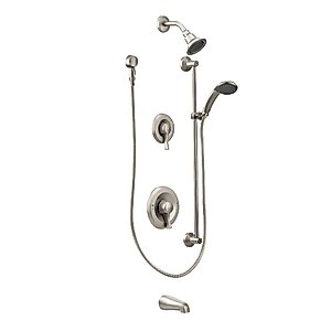 Moen Commercial M-DURA Classic brushed Nickel PosiTemp Trim Kit without Valve, 2.5-gpm, T8343CBN