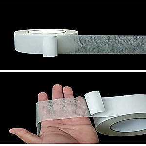 AMOGATO Double Sided Carpet Tape -Rug Grippers Tape for Area Rugs on Hardwood,Carpet Binding Tape Strong Adhesive and Removable,Ideal for Area Rugs or Delicate Hardwood Floors,2ins*22yds,White