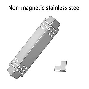 Votenli S9116A(3-Pack) S1678A (3-Pack) 15 1/16" Stainless Steel Heat Plate,Crossover Tubes and Burner Replacement for Gas Grill Models Charbroil 463722313, Charbroil 463722314 and Charbroil 463742111
