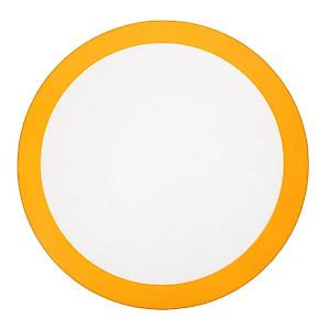 YARNOW Non Stick Baking Mat, Round Silicone Baking Mat, Reusable Silicone Mat for Pie Bread Macaron Pastry Tortilla (12 Inch, Random Color)