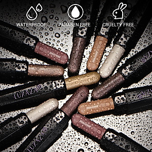 LUXAZA 6PCS Eyeshadow and Eyeliner Pen,Matte And Shimmer Cream Eyeshadow Pencil Crayon,Champagne Rose Pink Eye Brightener Stick,Waterproof Long Lasting Highlighter Makeup Stick