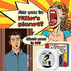 Toilet Sand Timer Gifts for Dad: Gifts for Fathers Day from Wife Daughter Son Kids Funny Gifts for Husband Stepdad Grandpa Mens Gifts Who Wants Nothing Cool Birthday Christmas Stocking Stuffers