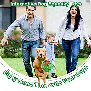 GUGUMAO Dog Toys,Interactive Dog Toys for Boredom Teething Toys for Aggressive Chewers Durable Indestructible Chew Toys for Small/Medium/Large Breeds Snowflake Bone Pattern (Green, Bone)
