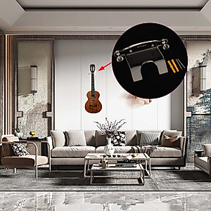 WANLIAN Guitar wall mount acrylic,acrylic wall mount guitar hanger,for Ukulele Guitar Wall Display and Storage (transparent)