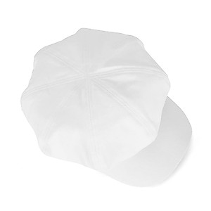 Newsboy Cabbie Baker boy hat Beret Cap for Women Fashion Pageboy Visor Paperboy Hat Fisherman's Sailor Fiddler Hat Autumn Adjustable,White