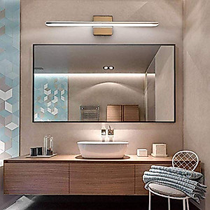 BRIVOLART LED Vanity Lights, 24 Inch 14W Cool White 6000K LED Bathroom Bedroom Vanity Light Fixtures Modern Chrome Bathroom Vanity Lights for Mirror