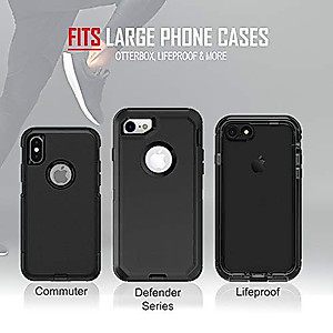 RevereSport Waterproof Running Armband for Phone with Case On (Otterbox, Lifeproof). Sports Phone Holder for iPhone 14/13/12/11/8/XR/Max/Plus/Pro & Samsung S23/S22/S21/S20/S10/Ultra & More