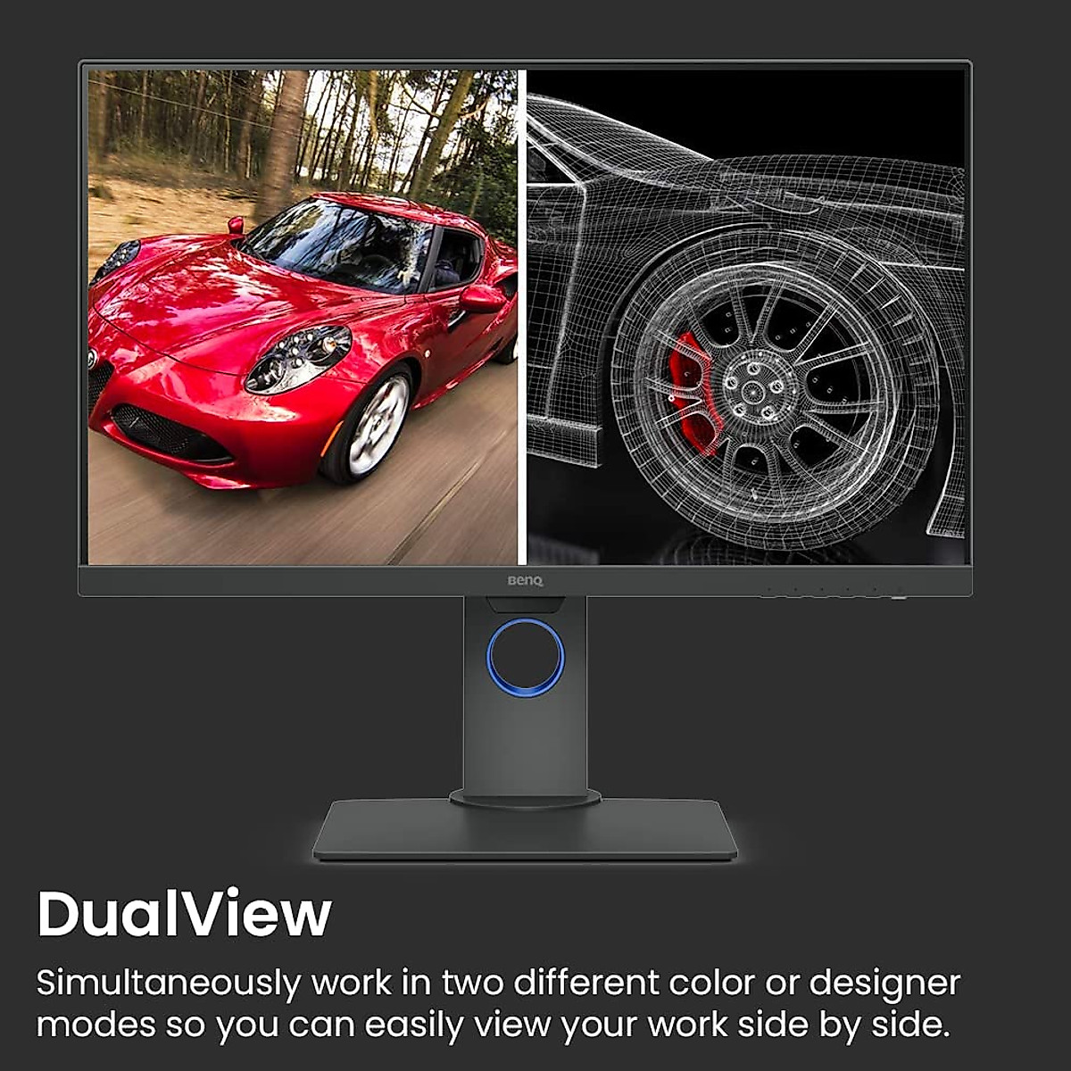 BenQ PD2700U 27 inch 4K UHD IPS Monitor | HDR | 100% sRGB and Rec. 709 | AQColor Tech for Accurate Reproduction (Renewed)