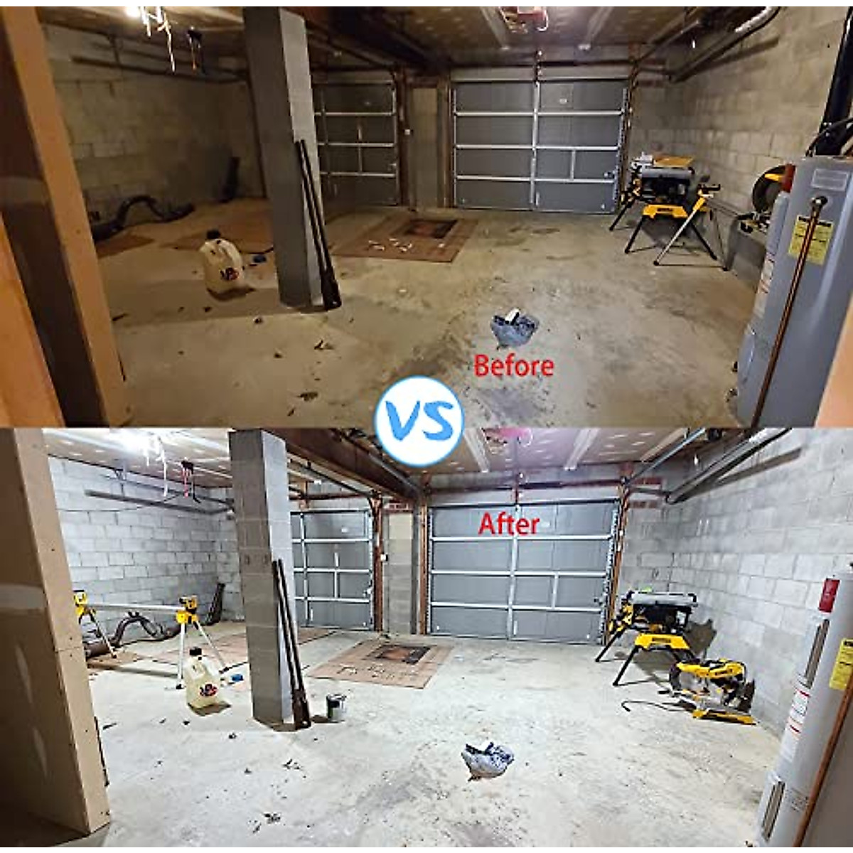 2-Pack 160W LED Garage Light with 6+1 Multi-Position Panels - 16000LM 6500K E26/E27 Deformable LED Ceiling Lights, Easy-Installation LED Lights, Workshop,Basement Bay