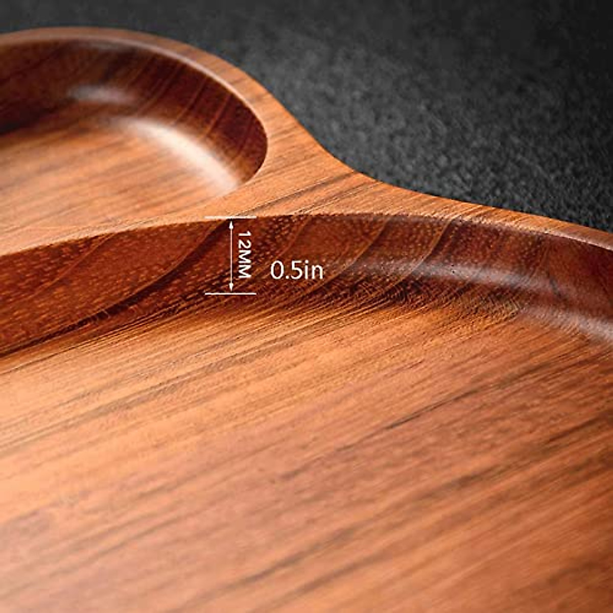 Serving Tray Wooden Tray Creative Serving Tray Serving Tray Tea Coffee Breakfast Tray Decorative Tray (Size : Brass)