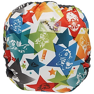 Kanga Care Rumparooz Double Leg Gusset Reusable Cloth Diaper Cover Newborn Snap | Dragons Fly - Castle 4-15 lbs