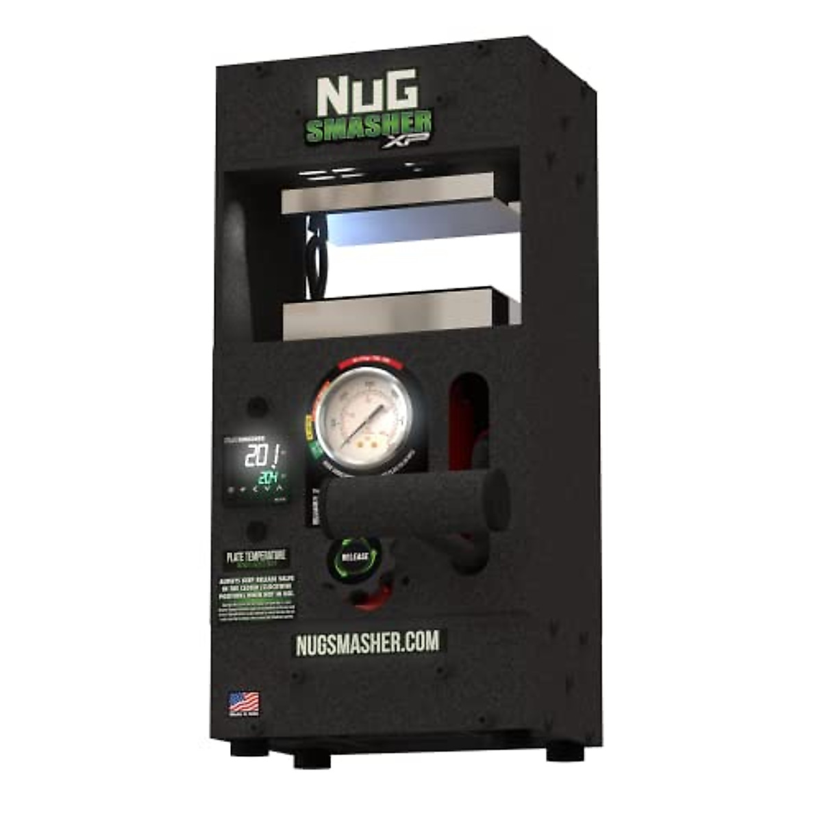 NS XP Hydraulic Heat Press, Pressure Gauge, Calculator Tool, 6" x 4" 12 Ton Plates -Made in The USA- NS Backed for Life with 7 Day a Week Customer Service Support