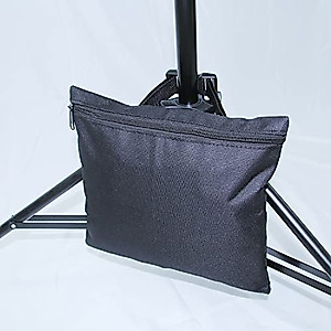 2 Packs Sandbags, Heavy Duty Sand Bags, Sand Bags Heavy Duty with Zipper and Buckle Straps for Support Light Stand