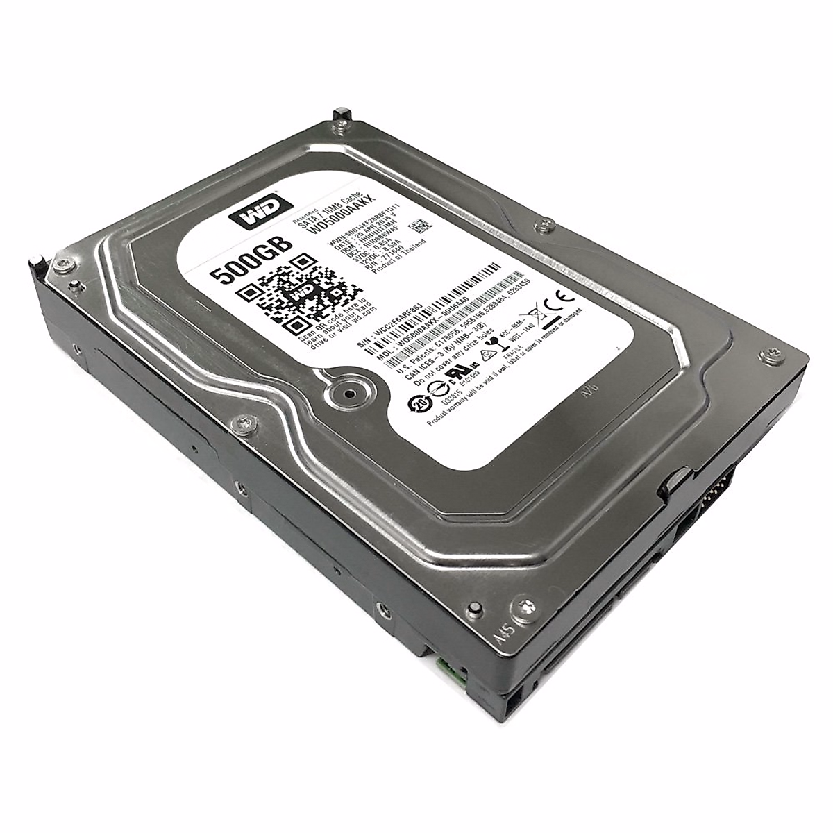 Western Digital Caviar Blue WD5000AAKX 500GB 7200RPM 16MB Cache SATA 6.0Gb/s 3.5in Internal Hard Drive (Renewed) - w/ 1 Year Warranty