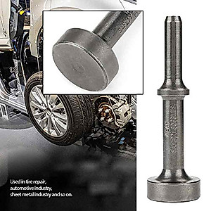 Kadimendium Pneumatic Air Hammer Bit Smoothing Pneumatic Drifts Air Hammer Bit Set Extended Length Impact Tool Kit Pneumatic Chisel Bit Tool(100mm)