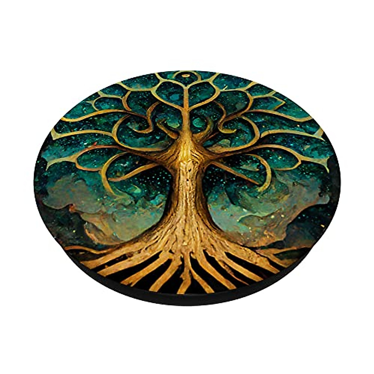 The Divine Tree of Life Seen from Space Engulfs The Sun PopSockets Swappable PopGrip