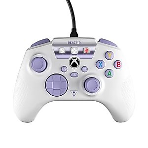 Turtle Beach React-R Controller White/Purple - Xbox Series X|S, Xbox One and PC