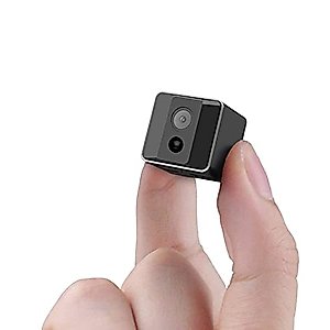 Mini Spy Camera 1080P Cop Cam As Seen On TV- Camera Wireless Hidden -Nanny Cam with Night Vision and Motion Detection-Built-in Battery-No WiFi Needed