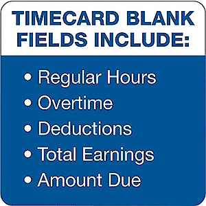 TOPS 1261 Acroprint/Amano/Cincinnati/Lathem Time Card, Weekly, 3 3/8 x 8 1/4 (Box of 500) , Manila