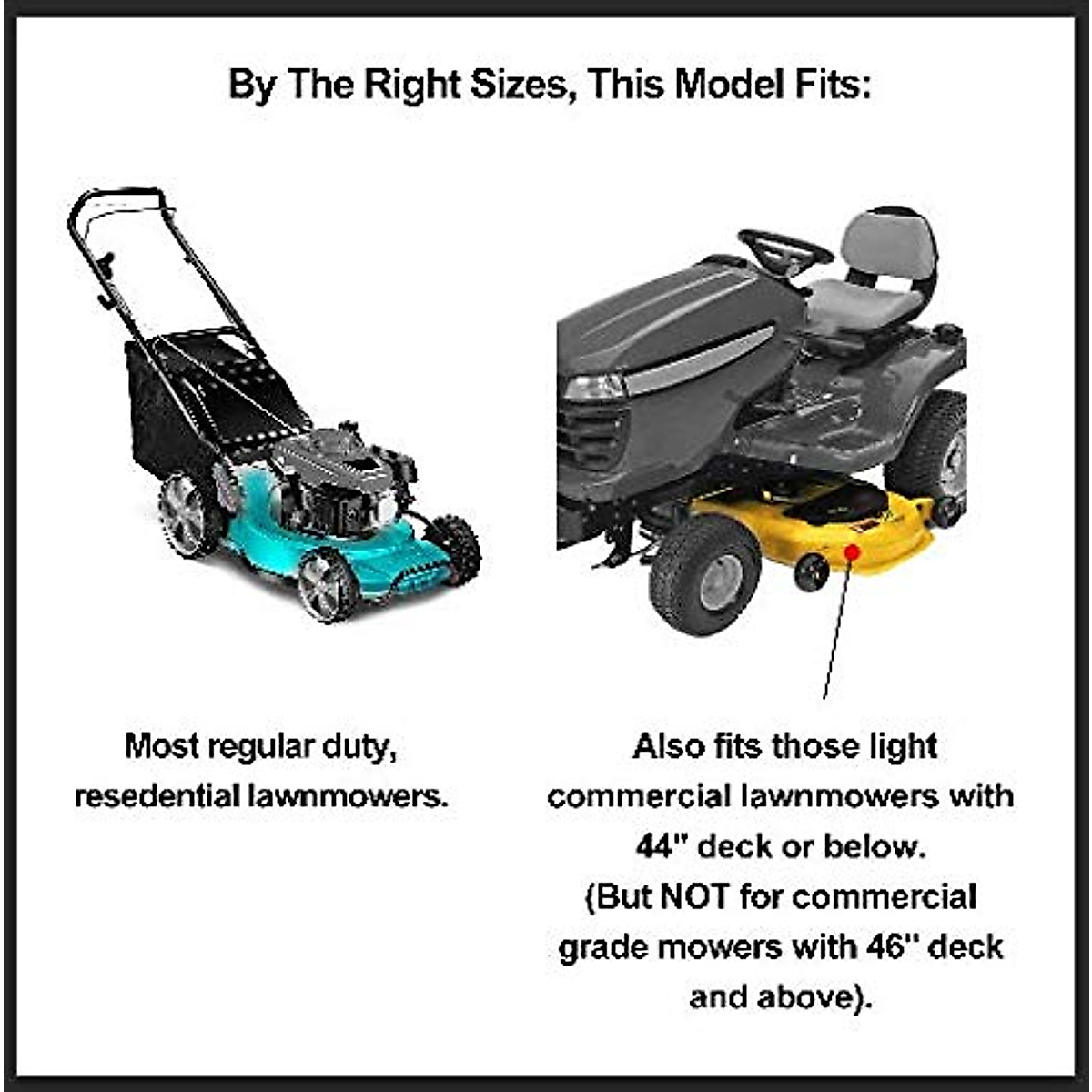 2 New Commercial-grade 13x6.50-6 Flat-Free Lawn Mower Smooth Tires with Steel Rim for Lawn Mower (Deck 36"-68") & Garden Tractor 136506 ---Hub Length 4"-7.1"---Bore φ5/8"