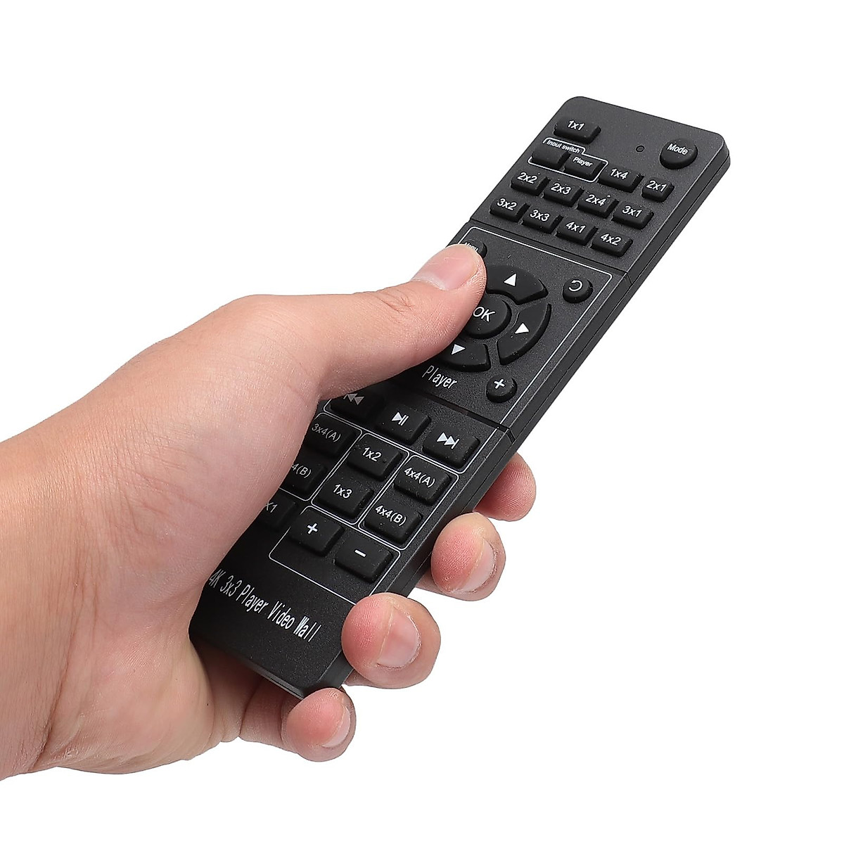 4K 3x3 Video Wall Controller with Media Player Splitter 3840x2160 30Hz Support IR Remote Voice Control RS2 Edge Masking