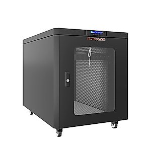 Sysracks 12U 35 inch Depth Soundproof Server Rack Cabinet Quiet Server Cabinet Enclosure Silent Acoustic Server Rack up to 36% Noise Reduction