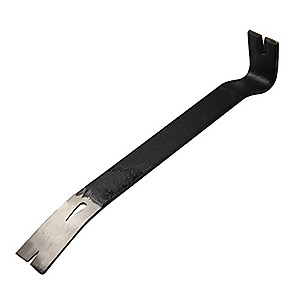 KSEIBI 285150 Hand Wonder Crow Bar Tool, Steel Nail Puller Paint Lid Lifter Trim Small Flat Pry Bar 15" inch for Prying, Scraping, Lifting, Pulling, Utility Claw Wonderbar