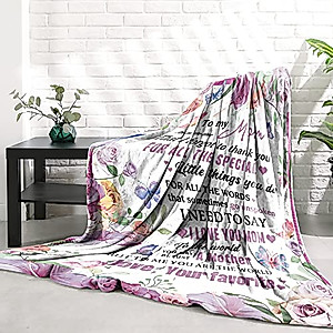 Gifts for Mom Blanket, Best Mom Ever Gifts, Birthday Gifts for Mom Throw Blanket, I Love You Mom Gifts, Unique Mom Gift,Mom Birthday Gifts from Daughter/Son Soft Throw Blanket 40" x 50"
