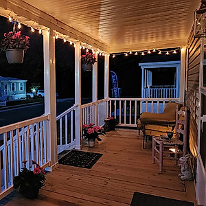 NIOSTA 10 Pack E12 Edison Bulb,ST38 Replacement Bulb for String Lights,120V/7W Incandescent Bulbs,Warm White