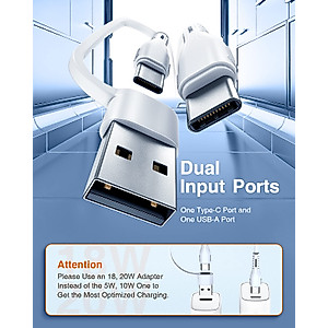 LK Magnetic Wireless Charger Compatible for MagSafe Charger for iPhone 15 Pro/15/14 Pro Max/14 Pro/14 Plus/13/13 Pro/13 Pro Max/iPhone 12 Pro/12 Pro Max, 3.3 ft Cable(No Adapter), White