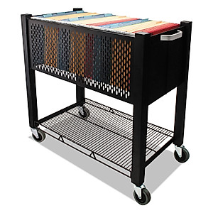 Vertiflex Vf53000 Instacart File Cart, 14-1/4W X 28-1/2D X 27-3/4H, Black