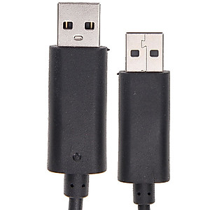 REDGO USB AC Power Supply Adapter Cable 9 Feet / 3M for Xbox 360 Kinect Motion Sensor, Black