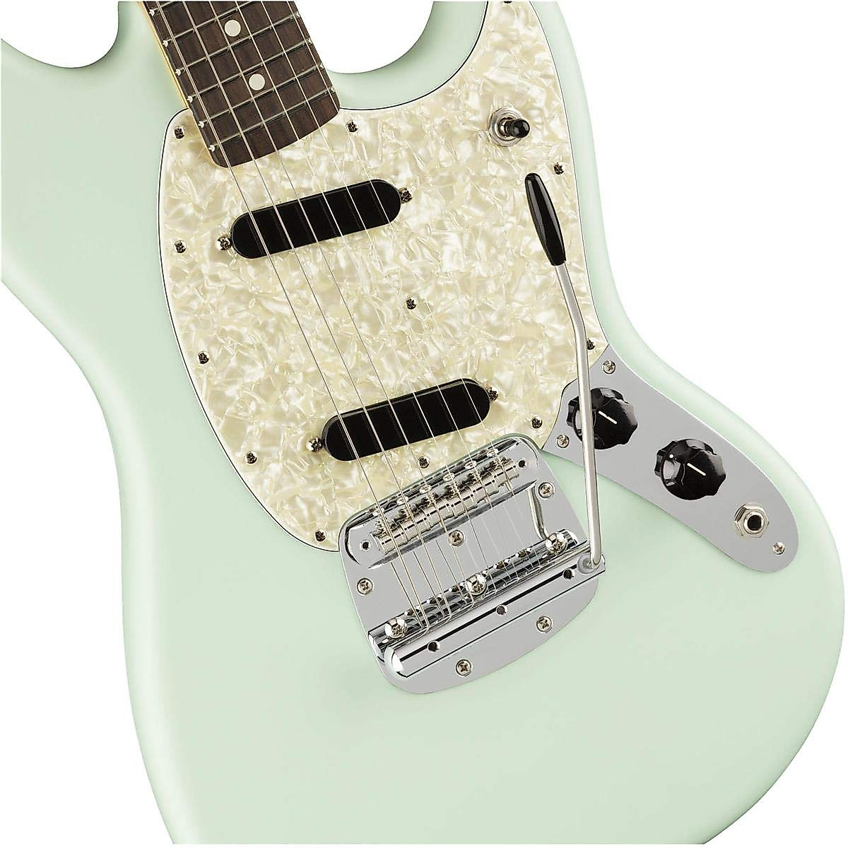 Fender American Performer Mustang - Satin Sonic Blue with Rosewood Fingerboard