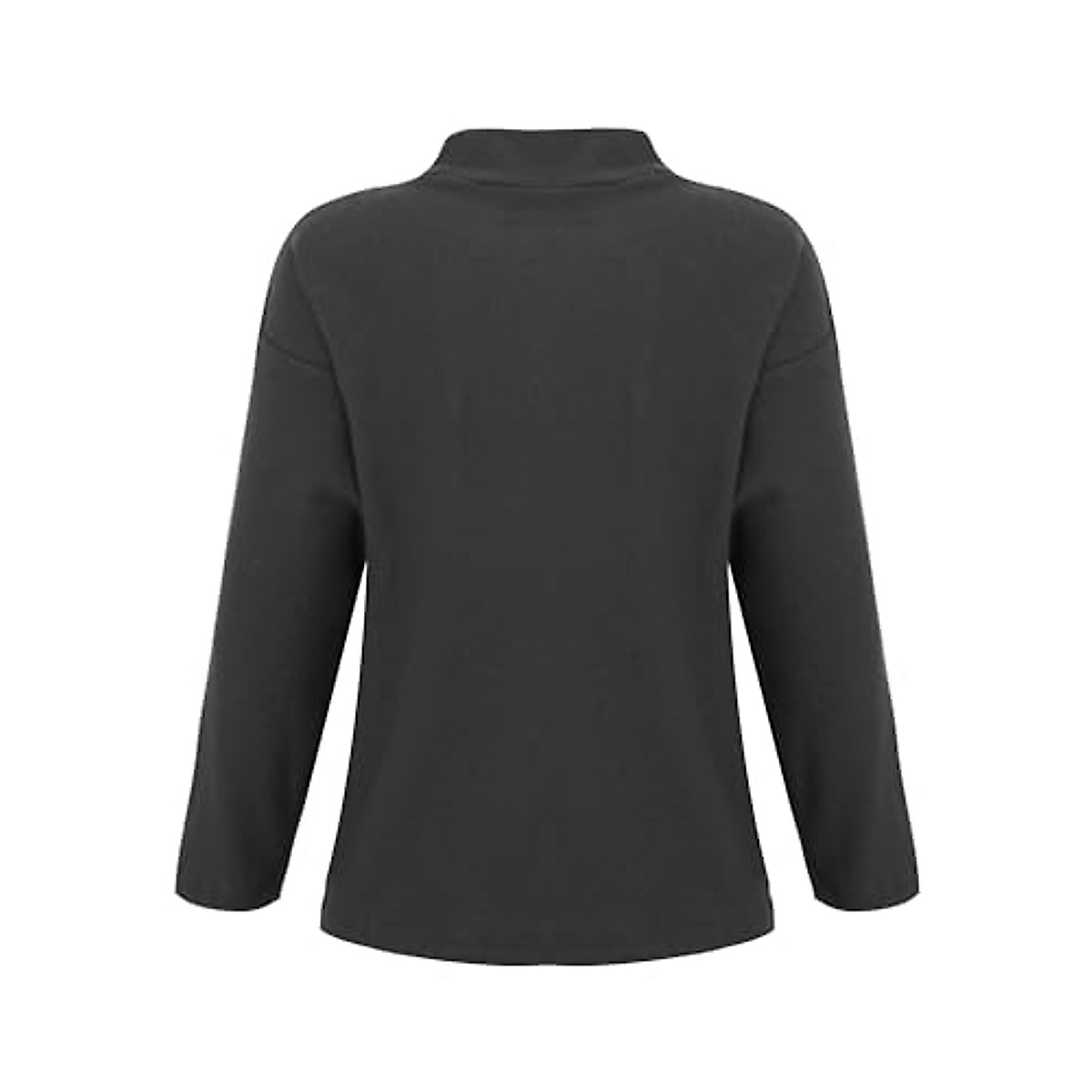 Xnihocha Kids Boys Girls Turtleneck Thermal T-Shirts Long Sleeves Tops Cotton Tee Undershirts Black 9-10 Years