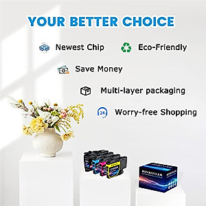 BINKSYLER Upgraded LC3033XXL LC3033 Ink Cartridges Replacement for Brother LC3033 LC3033XXL LC3035 Work for Brother MFC-J995DW MFC-J995DWXL MFC-J815DW MFC-J805DWXL Printer (BK/C/M/Y) 4 Pack