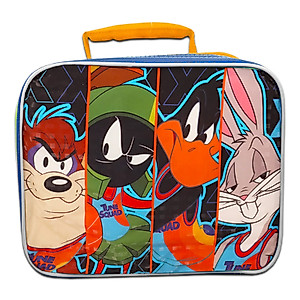 Warner Brothers Studios Space Jam Tune Squad School Backpack Set ~ 7 Pc Bundle 16inch Space Jam A New Legacy School Bag, Lunch Box, Water Bottle, Stickers, More | School Supplies Kids, Toddlers