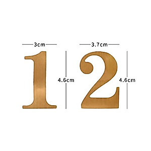 Wedding Party Number Stickers for Table Card Accessories Decorative self-adhensive Number Sticker 1-10
