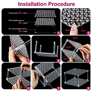 96 Hole Pencil Brush Holder Acrylic Pen Holder Desk Stand Organizer for Pencils Paint Brushes Markers Display and Home Storage (2 Pieces)