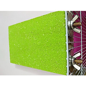 Hypeety Colorful Bird Perch Stand Platform for Parrot Macaw African Greys Budgies Parakeet Cockatiels Natural Wood Paw Grinding Clean Cage Toy (Random Color)(B)