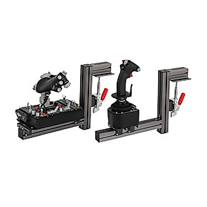 2Set, J-PEIN Desk Mount for Joystick & Throttle - PC Flight Sim Game Support, Adjustable HOTAS System Stand, Durable Gaming Gear Holder, Easy Setup