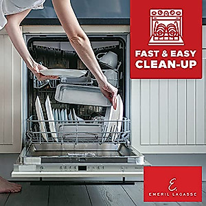 Emeril Lagasse Power Air Fryer 360 Better Than Convection Ovens Hot Air Fryer Oven, Toaster Oven, Bake, Broil, Slow Cook and More Food Dehydrator, Rotisserie Spit, Pizza Function Cookbook Included (Stainless Steel)