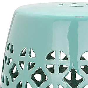 Safavieh Circle Lattice Ceramic Decorative Garden Stool, White