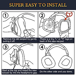 SOULWIT Cooling-Gel Earpads Replacement for Turtle Beach Stealth 600 Gen 2/600 Gen2 USB/600 Gen 2 MAX Wireless Gaming Headset, Ear Pads Cushions with Noise Isolation Foam