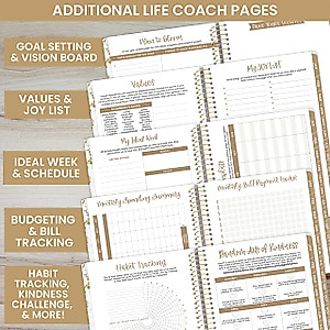 bloom daily planners 2024 Calendar Year Day Planner (January 2024 - December 2024) - 5.5” x 8.25” - Weekly/Monthly Agenda Organizer Book with Stickers & Bookmark - Marble
