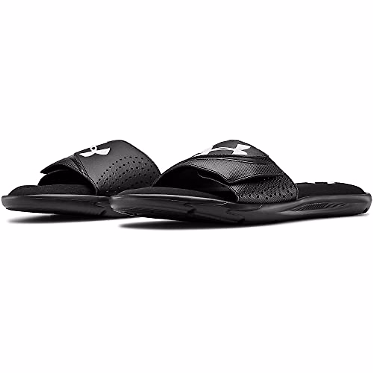 Under Armour Men's Ignite VI SL Slide Sandal, Black (003)/Black, 11 M US