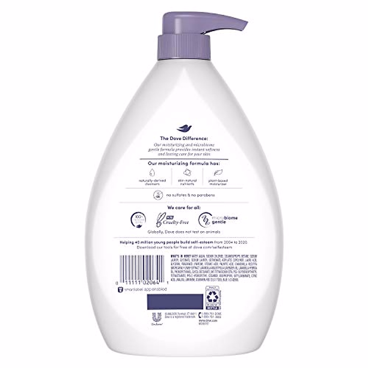 Dove Relaxing Body Wash Pump Calms & Comforts Skin Lavender Oil and Chamomile Effectively Washes Away Bacteria While Nourishing Your Skin 34 oz 3 Count
